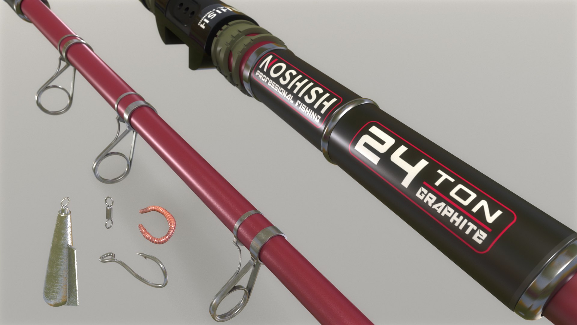 3D Fishing Rod Animated HQ Model - TurboSquid 2033780