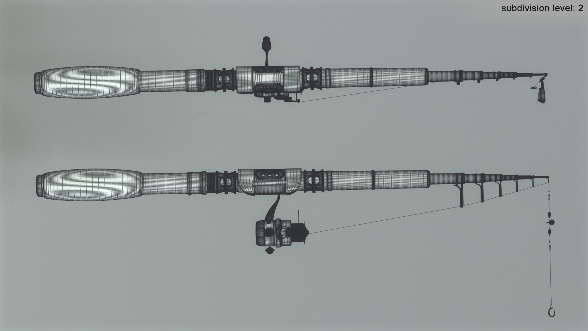 3D Fishing Rod Animated HQ Model - TurboSquid 2033780