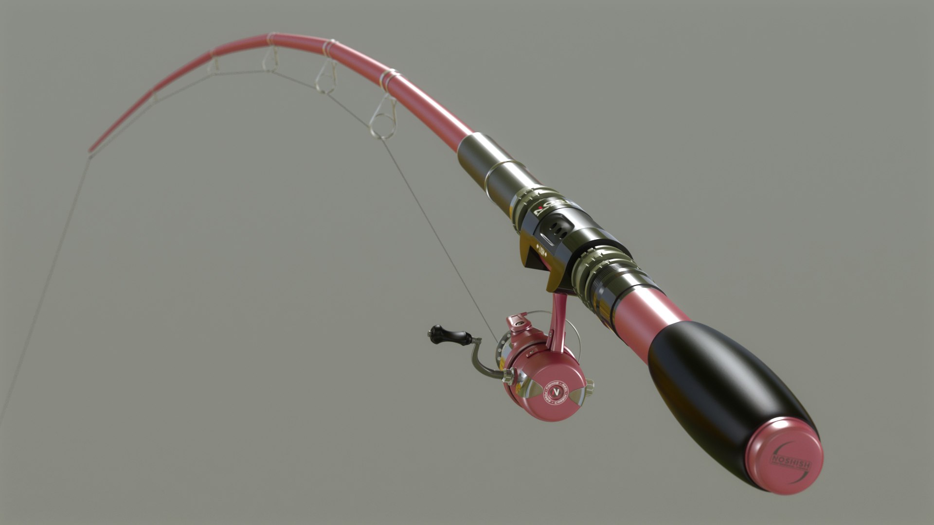 3D Fishing Rod Animated HQ Model - TurboSquid 2033780