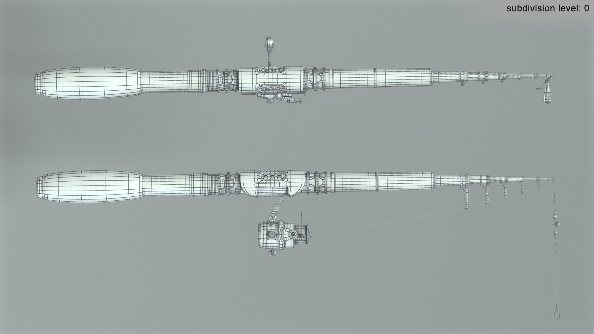 3D Fishing Rod Animated HQ Model - TurboSquid 2033780