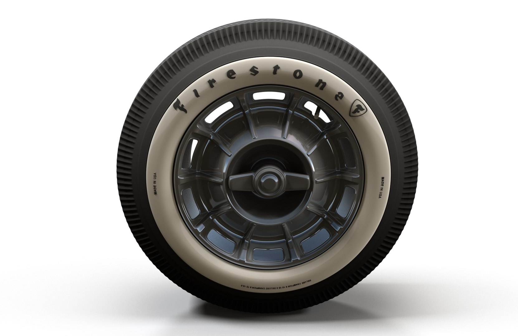 Classic Car Highpoly Wheel 3D Model - TurboSquid 1589684