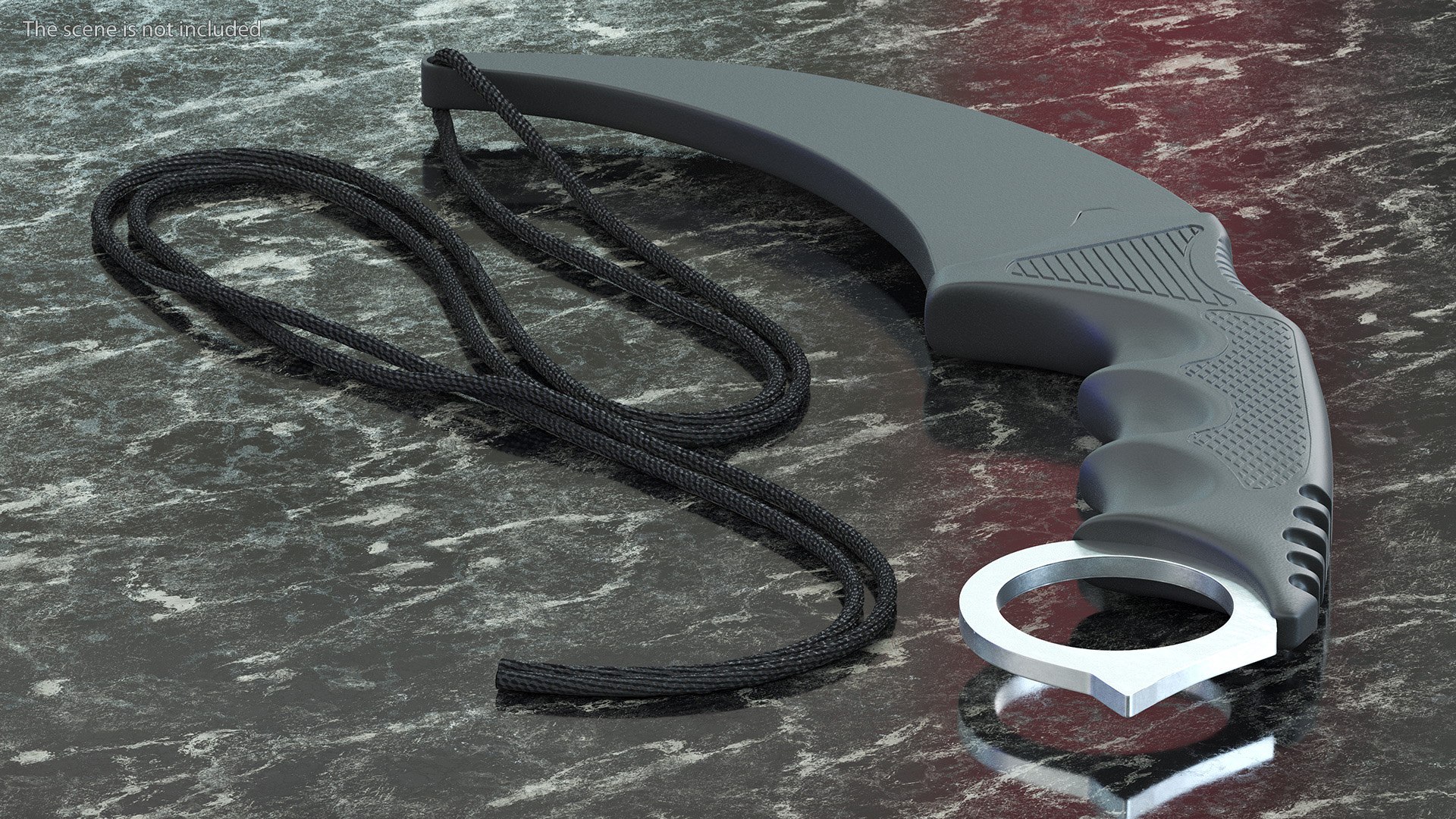 3D Model Claw Tactical Knife With Sheath Steel - TurboSquid 2069443