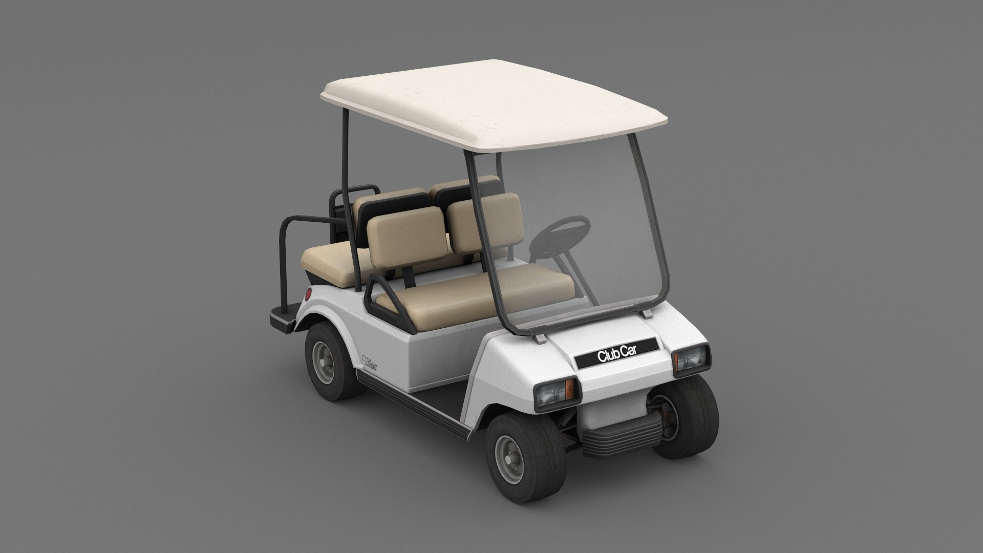 Clubcar White model - TurboSquid 1775149