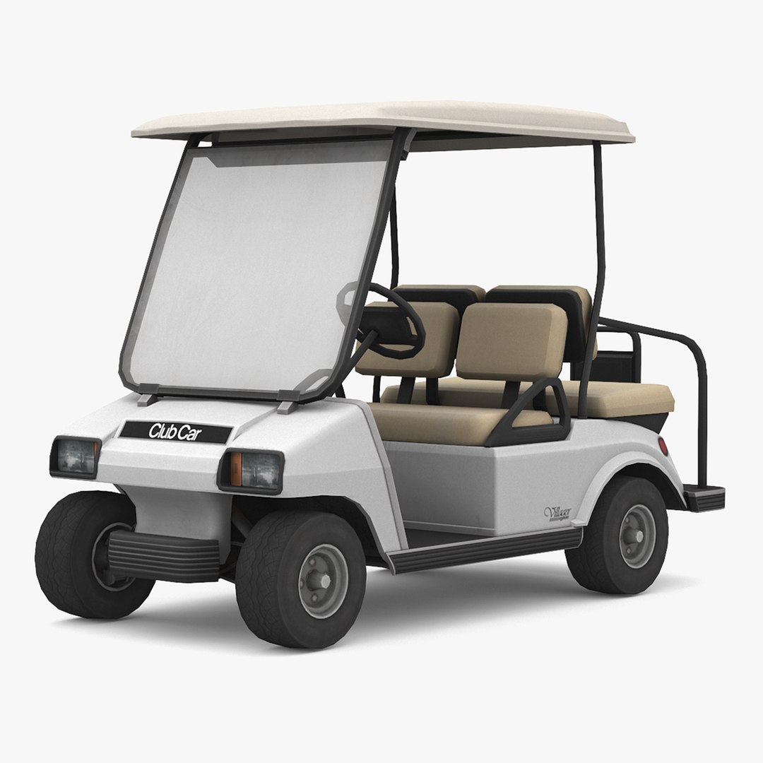 Clubcar White model - TurboSquid 1775149