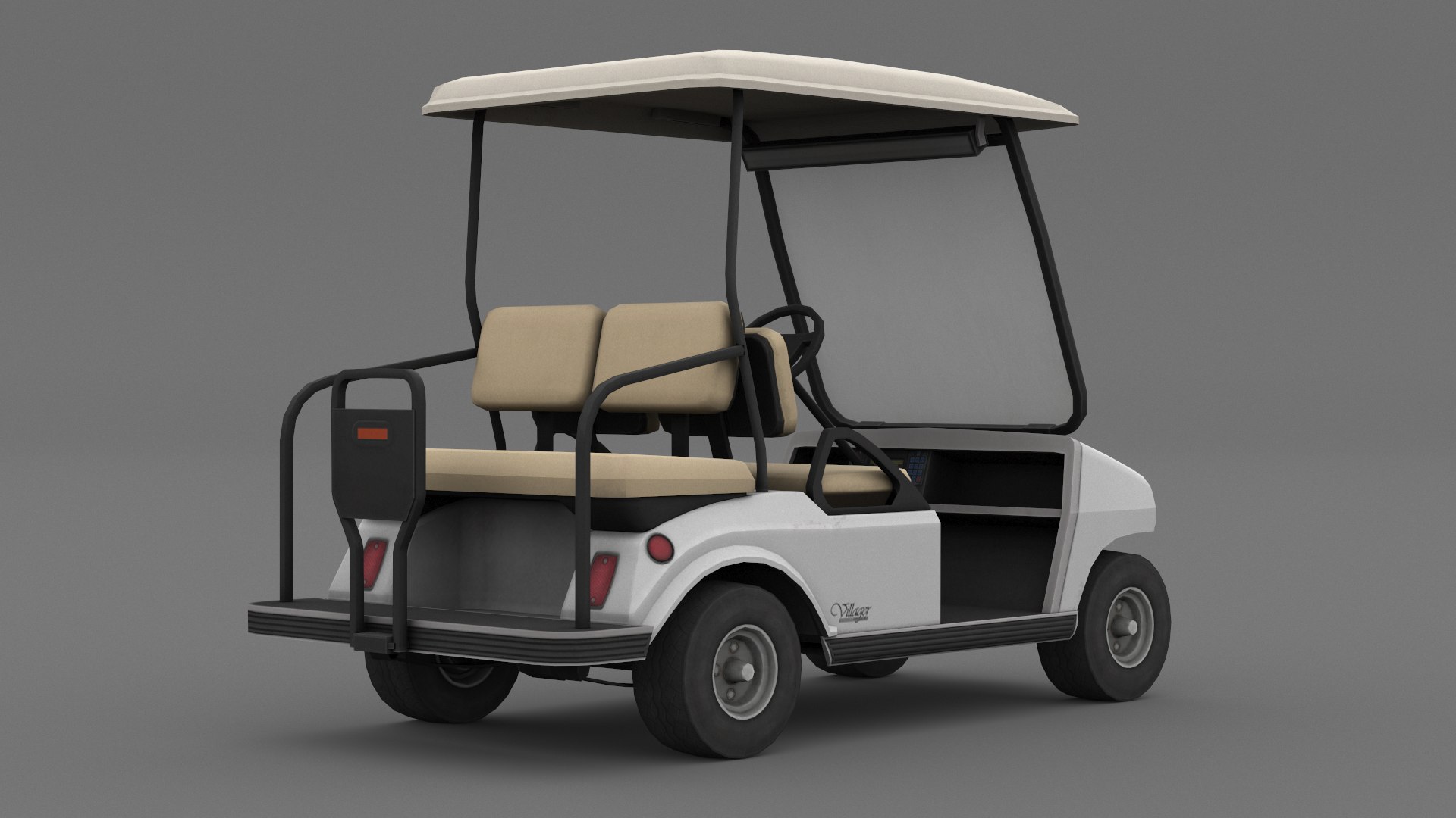 Clubcar White model - TurboSquid 1775149