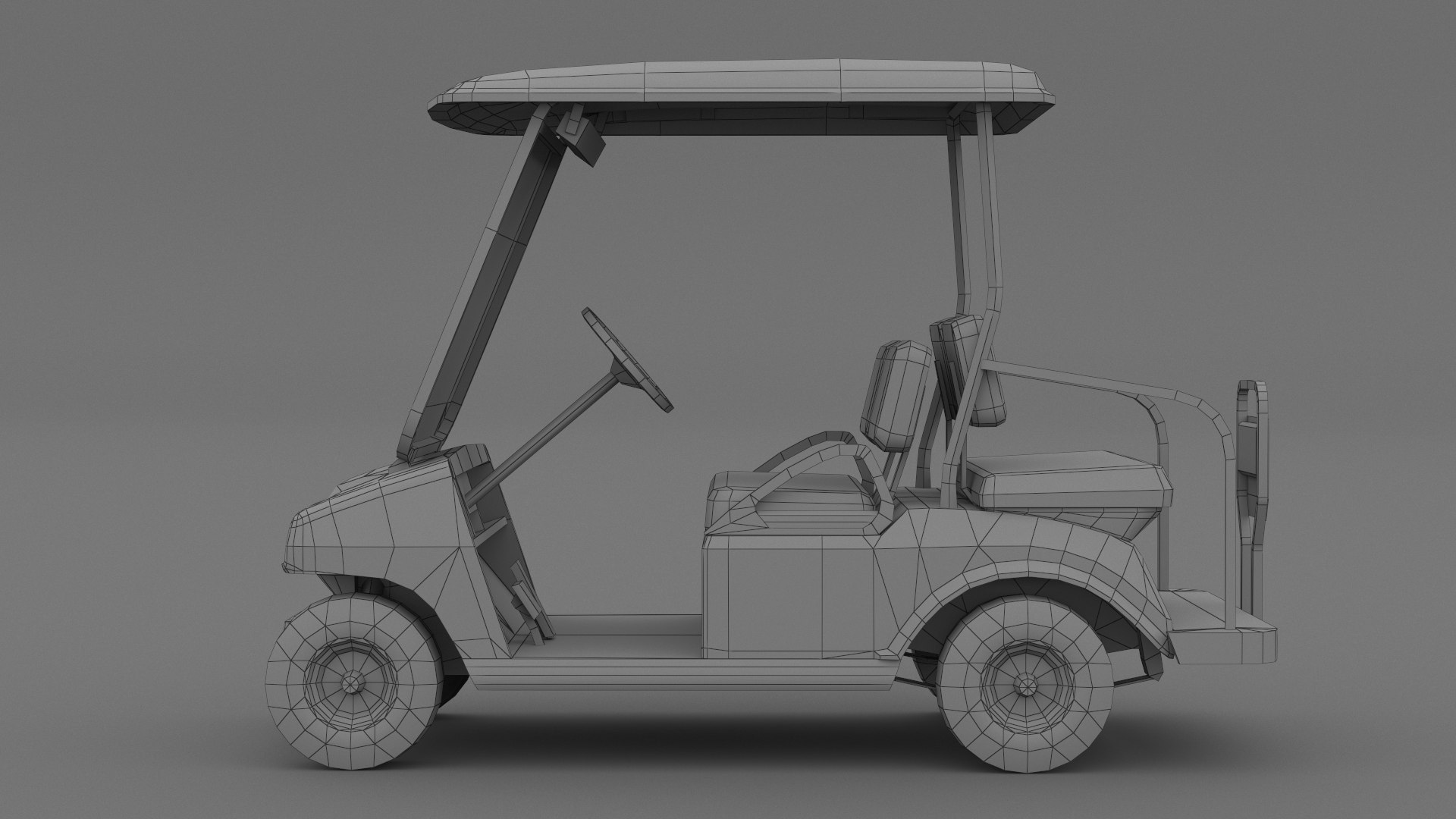 Clubcar White model - TurboSquid 1775149