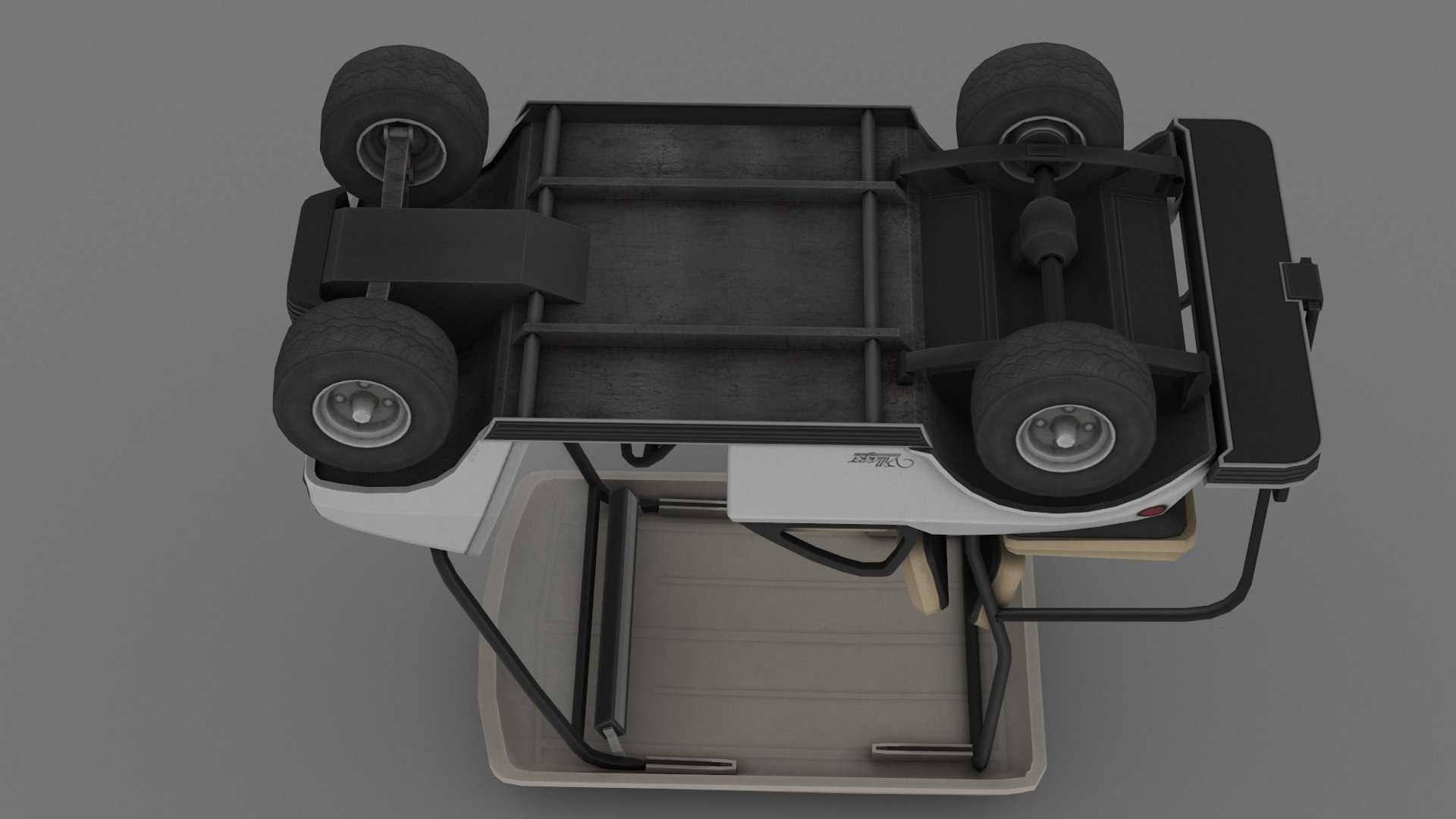 Clubcar White model - TurboSquid 1775149