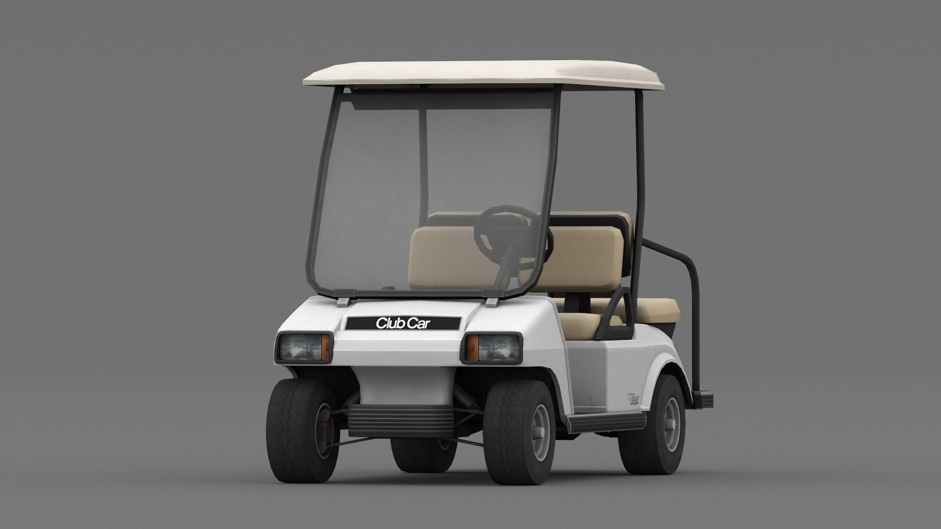 Clubcar White model - TurboSquid 1775149