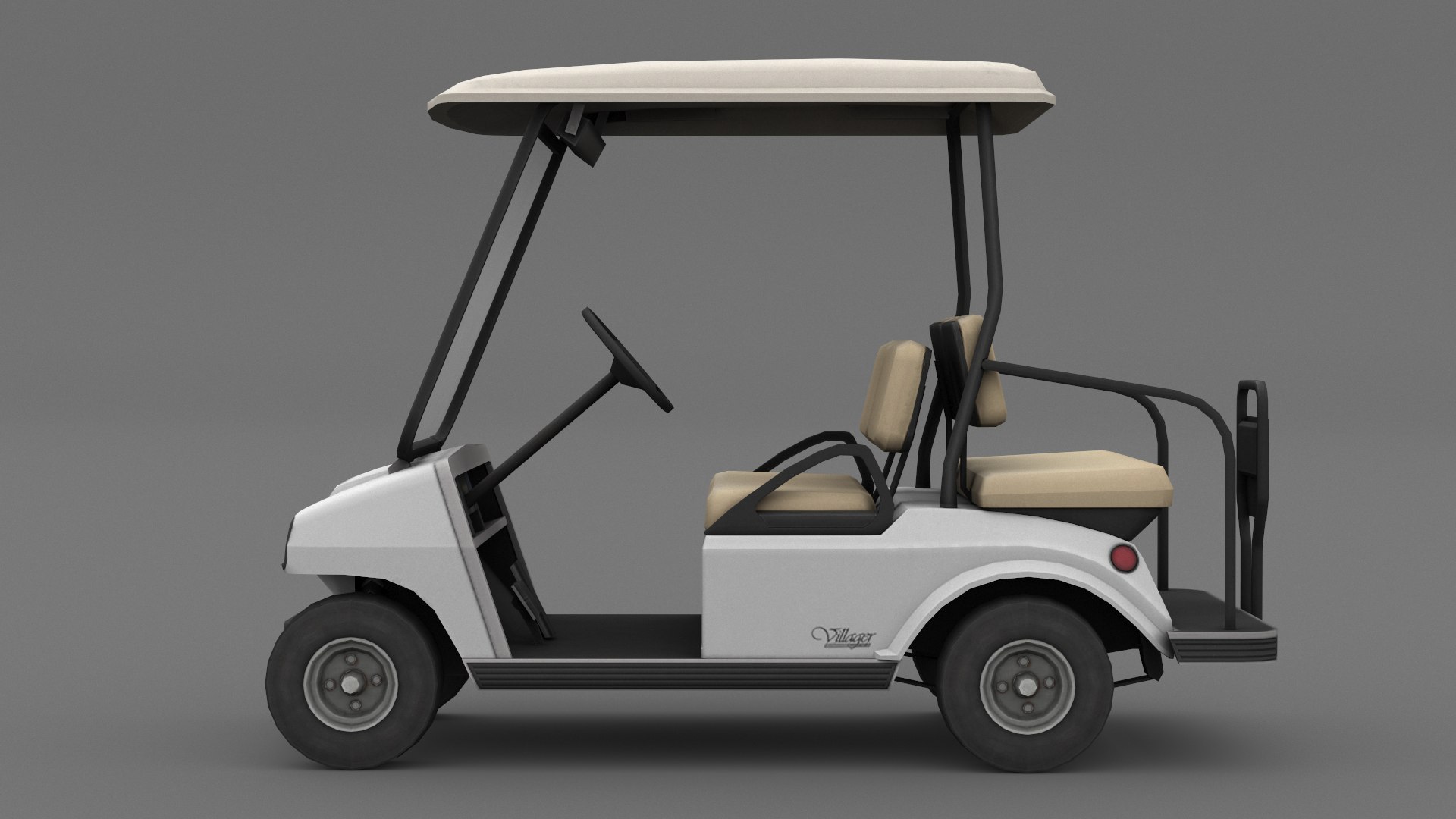 Clubcar White model - TurboSquid 1775149