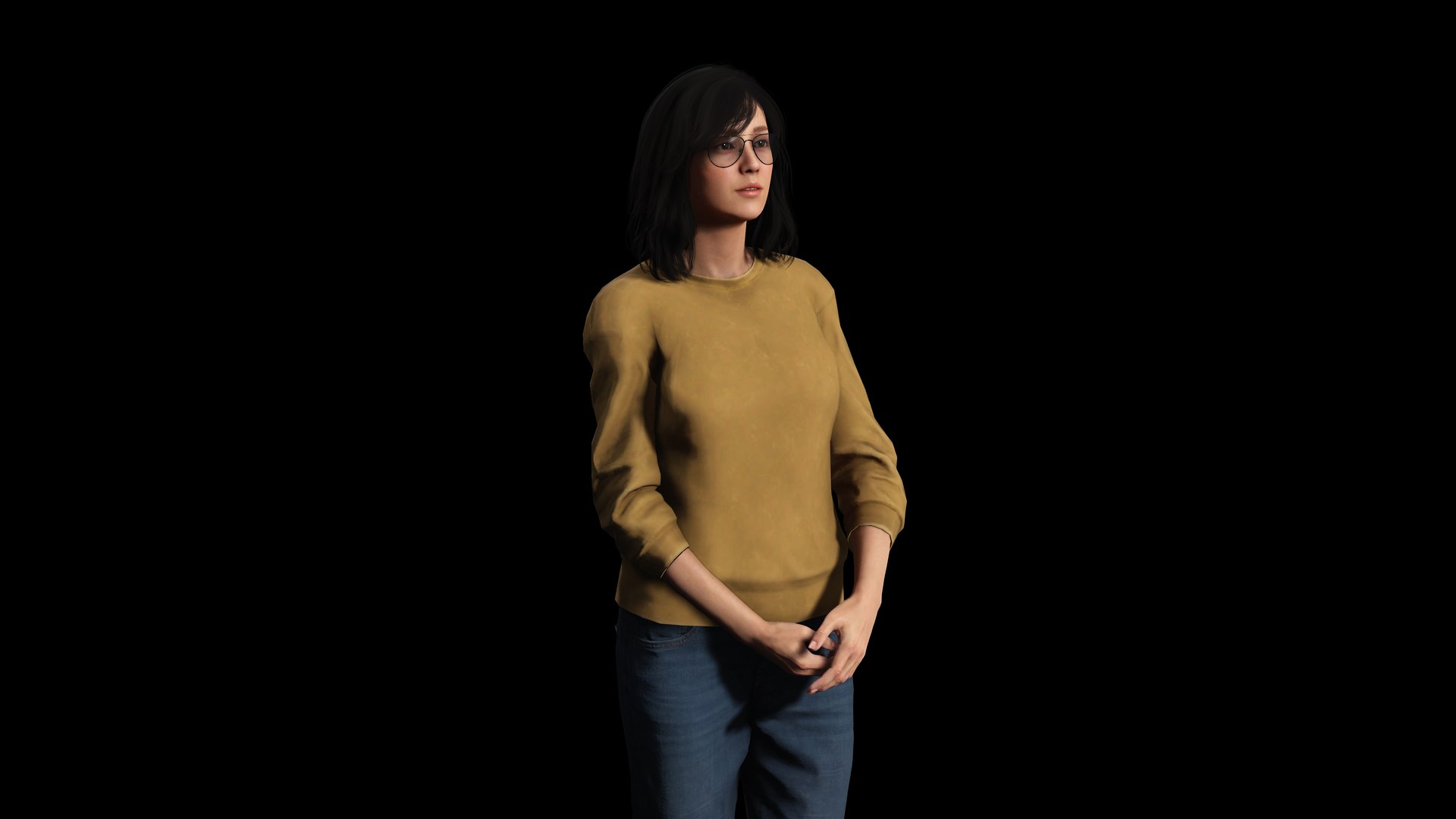 3D Model Nerd Girl - TurboSquid 2007538