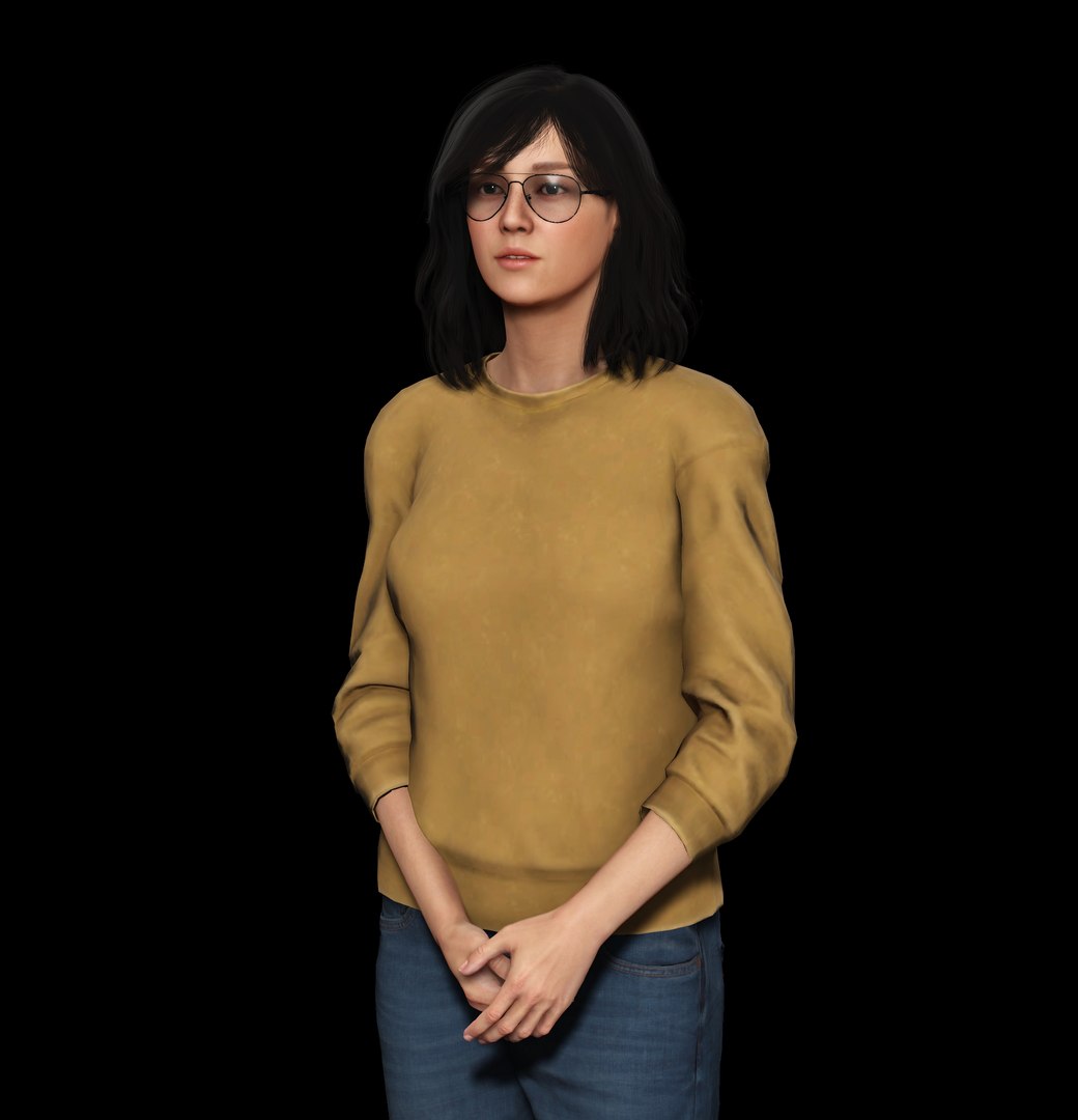 3D Model Nerd Girl - TurboSquid 2007538