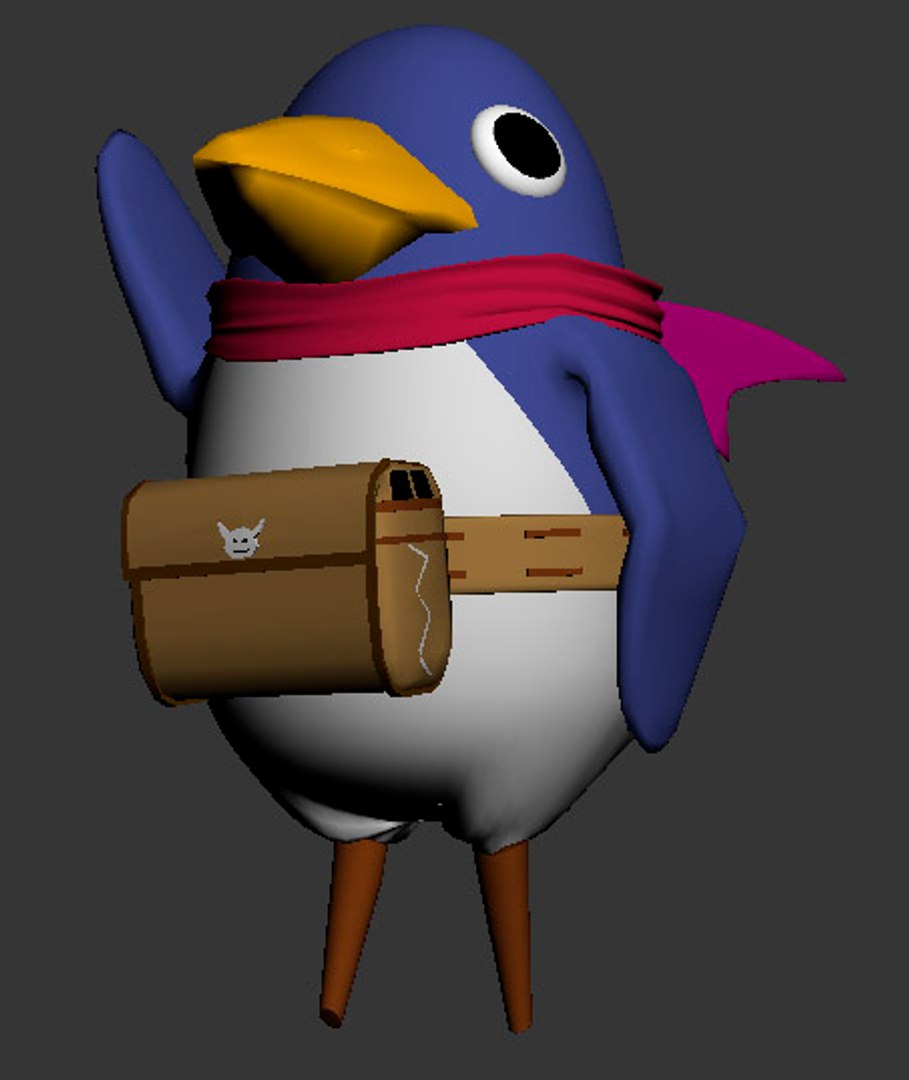 Free Prinny 3d Model