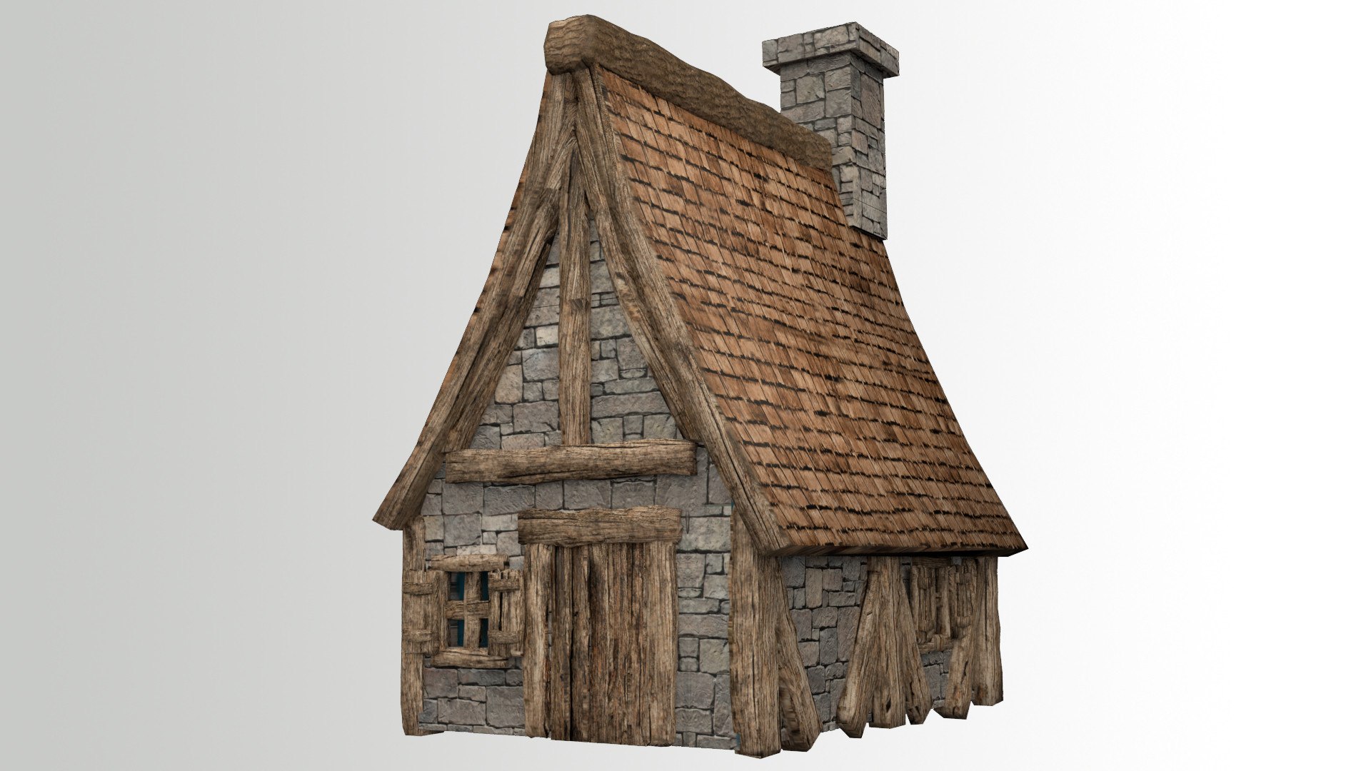 3d Model Fantasy Medieval House