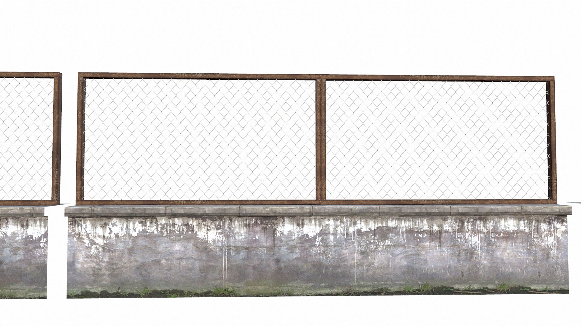 3D Concrete Fences Segment Model - TurboSquid 2340722