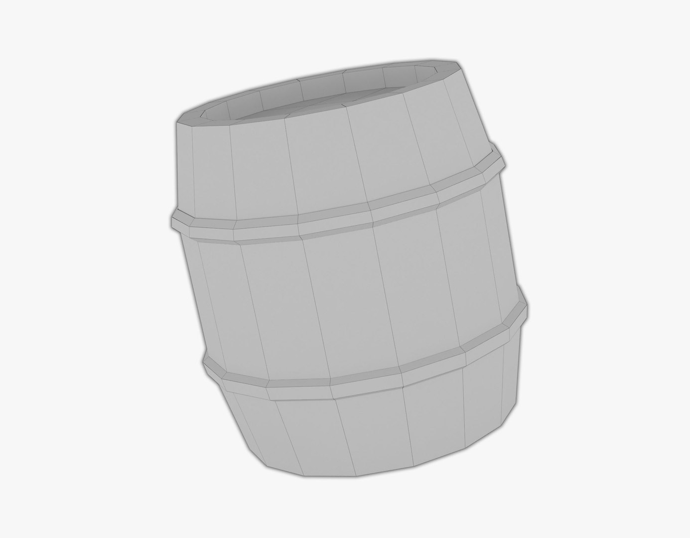 Low-poly Barrel 3D Model - TurboSquid 1626372