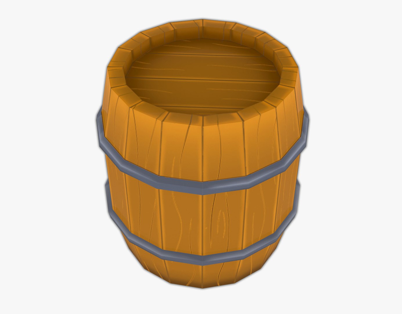 Low-poly Barrel 3D Model - TurboSquid 1626372