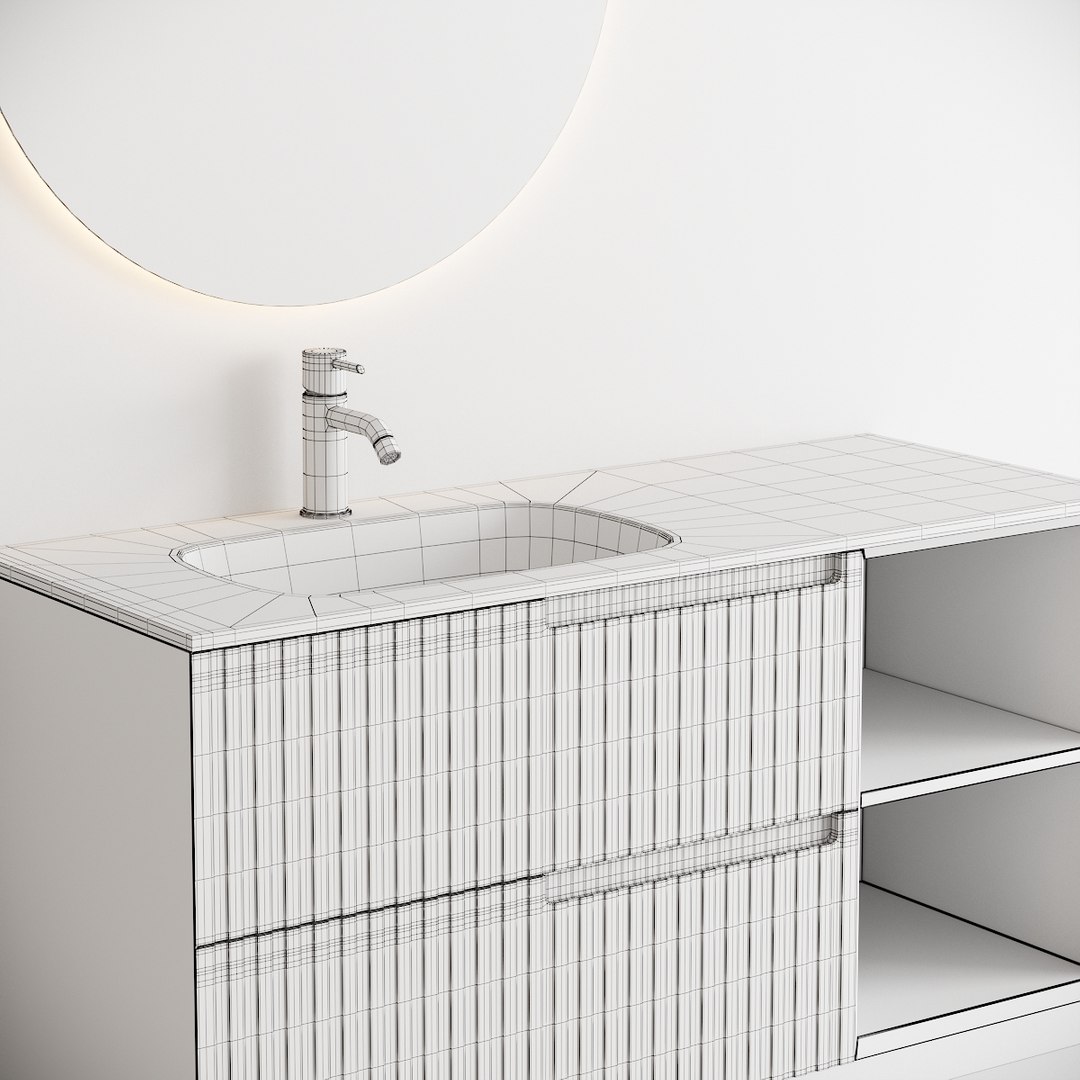 Synergy Vanity Unit 3D Model - TurboSquid 1514282