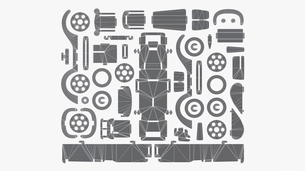 3D model car laser cut - TurboSquid 1688996