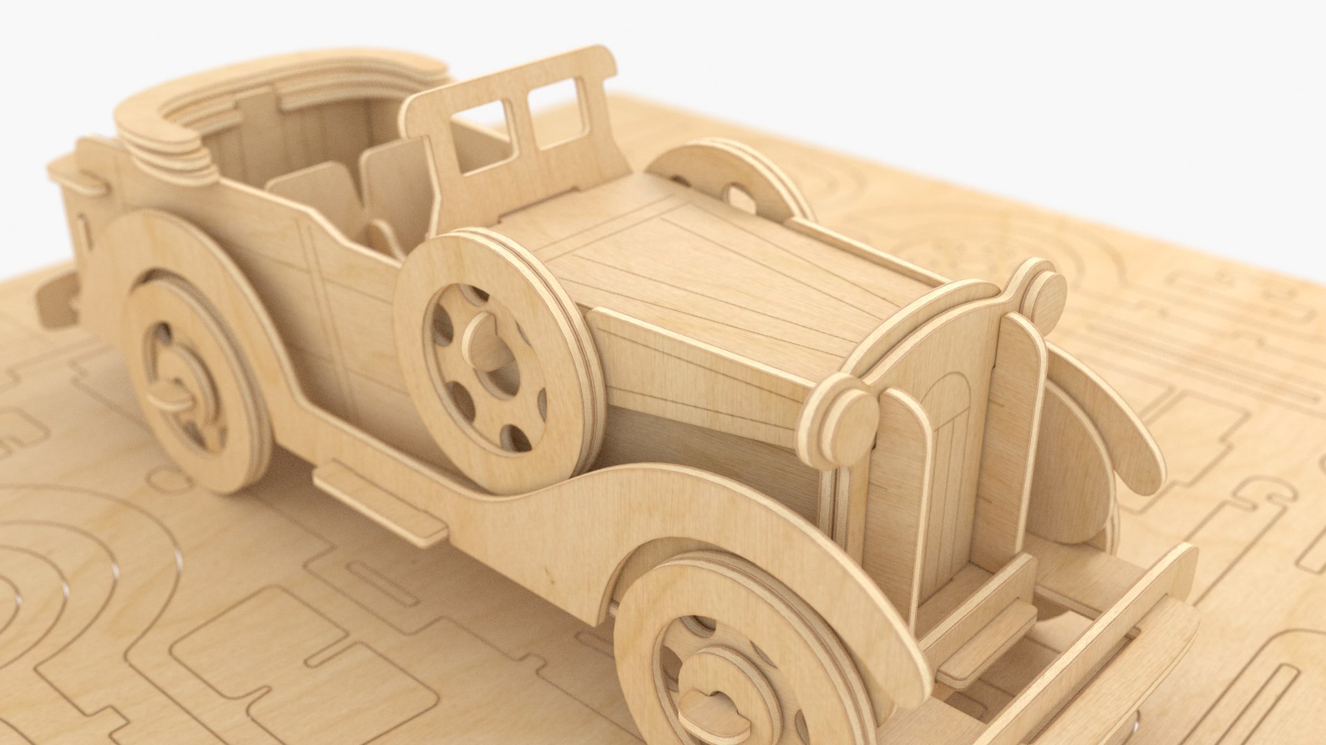 3D Model Car Laser Cut - TurboSquid 1688996