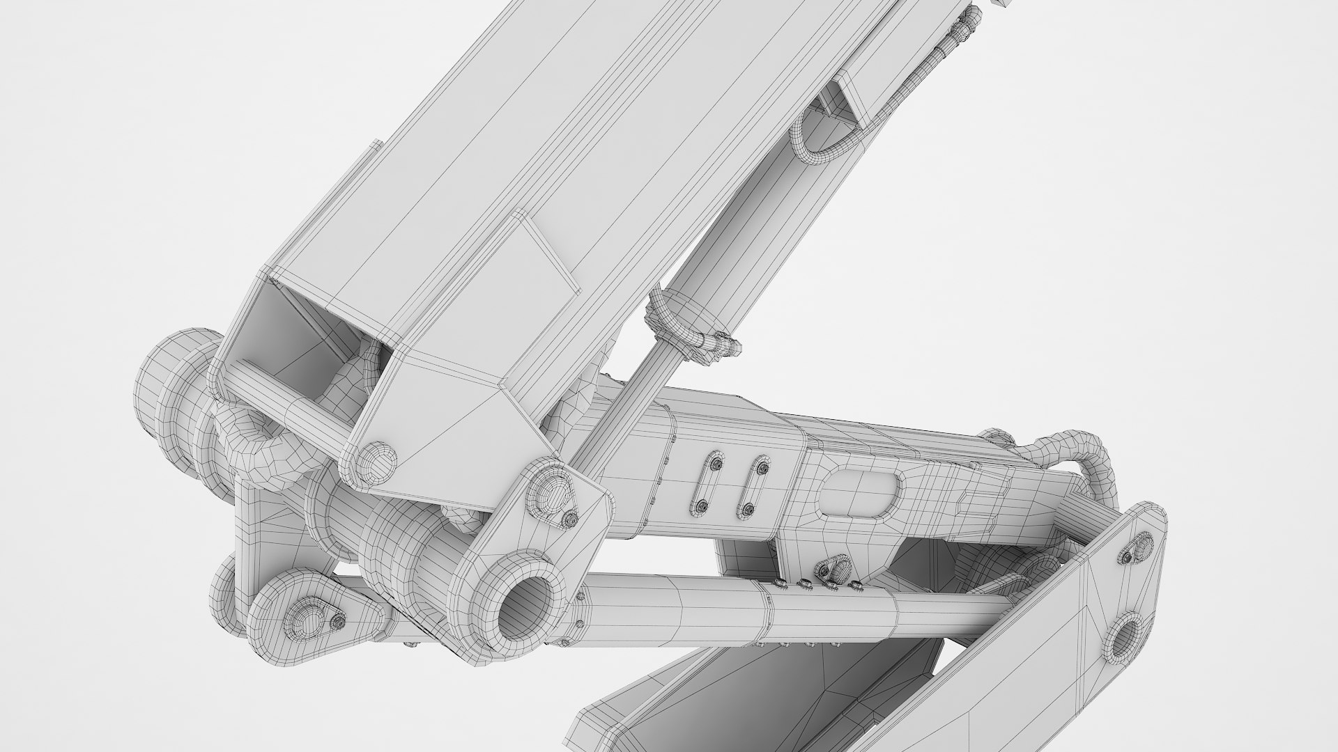 3D Articulating Bucket Truck Basket Crane 05 - TurboSquid 2127899