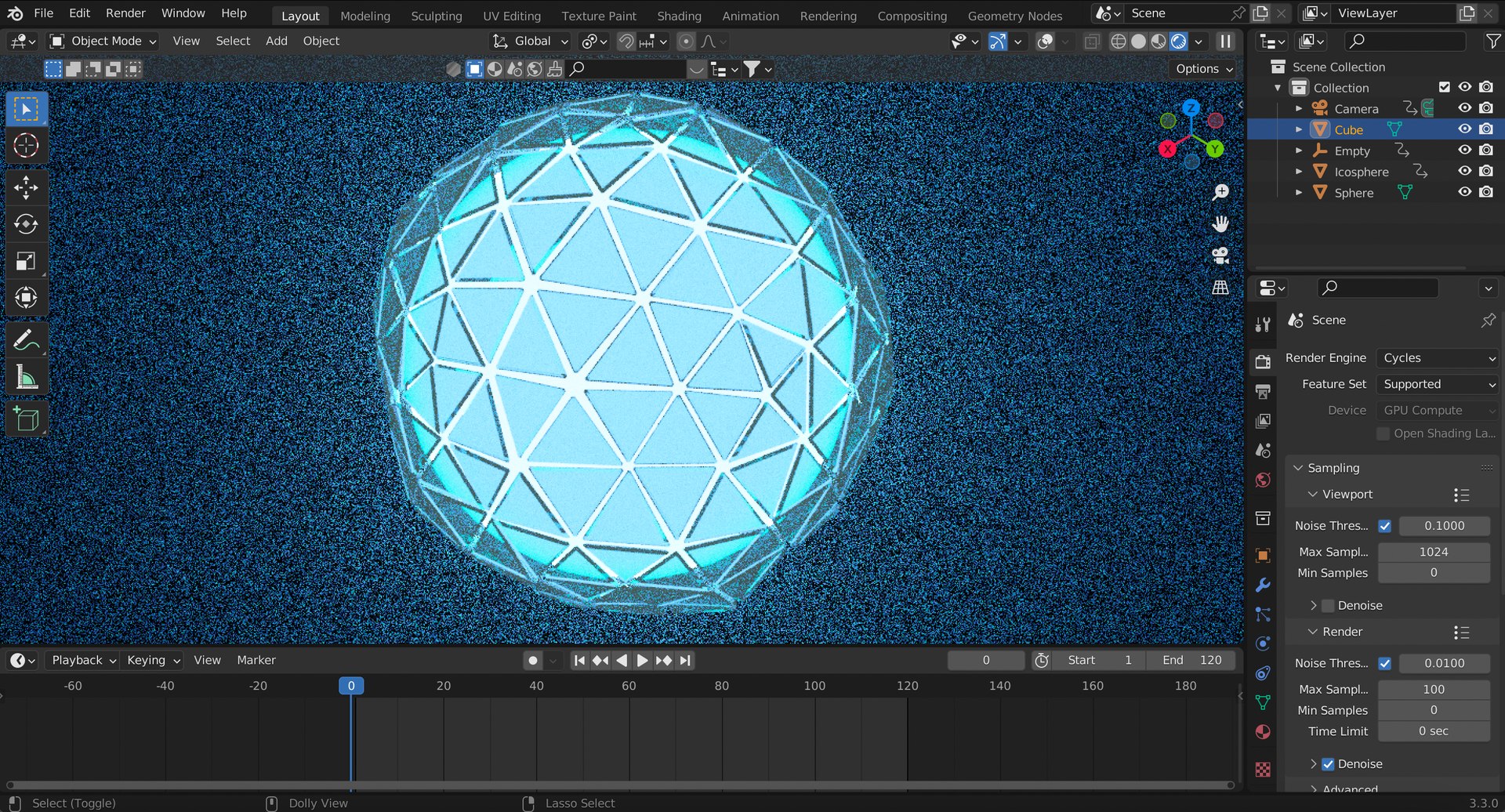 Electric Abstract ion skin ball animated and rigged with materials 3D ...