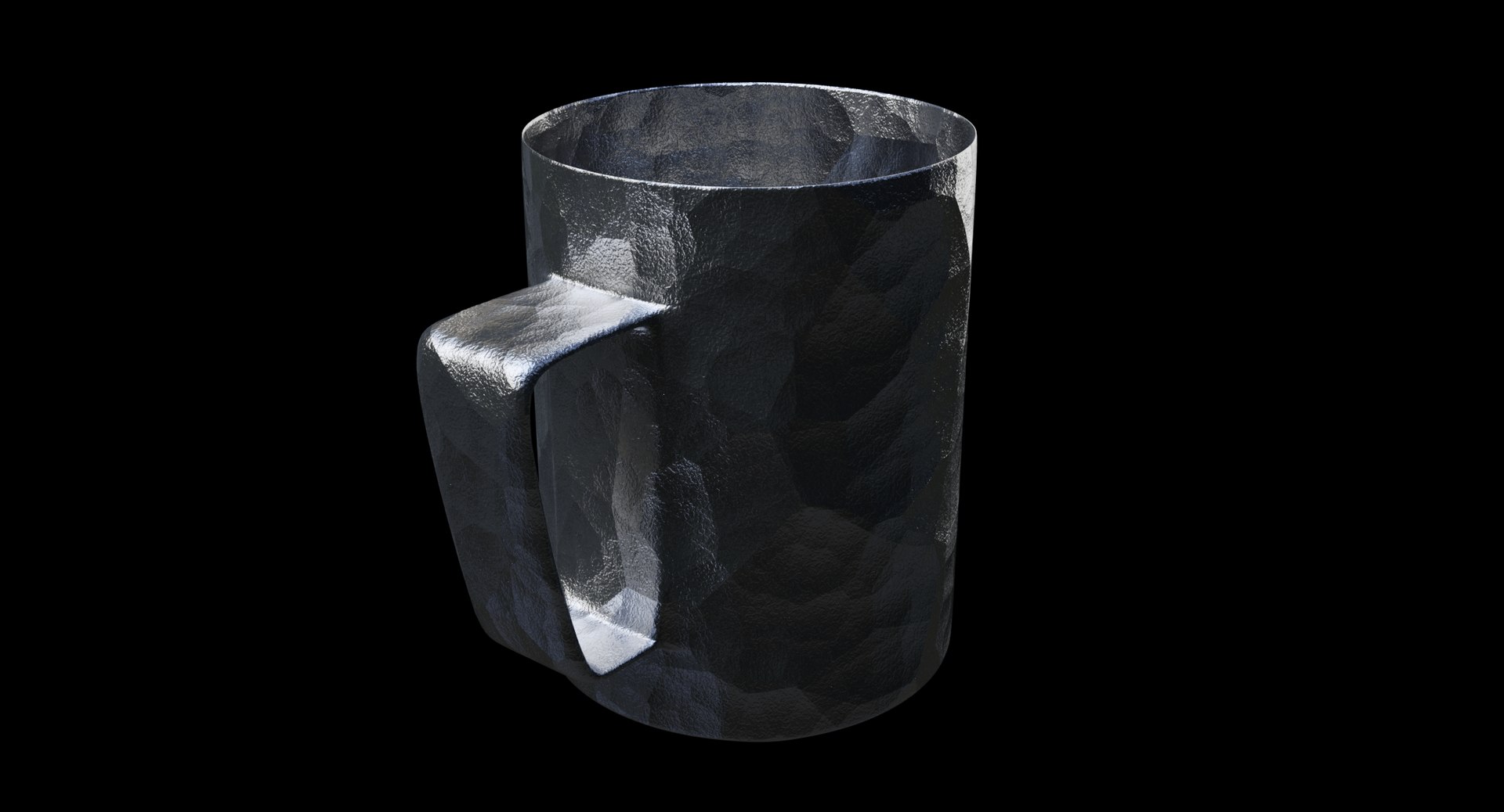 Cup Tinted Beaten Silver 3D Model - TurboSquid 1342310