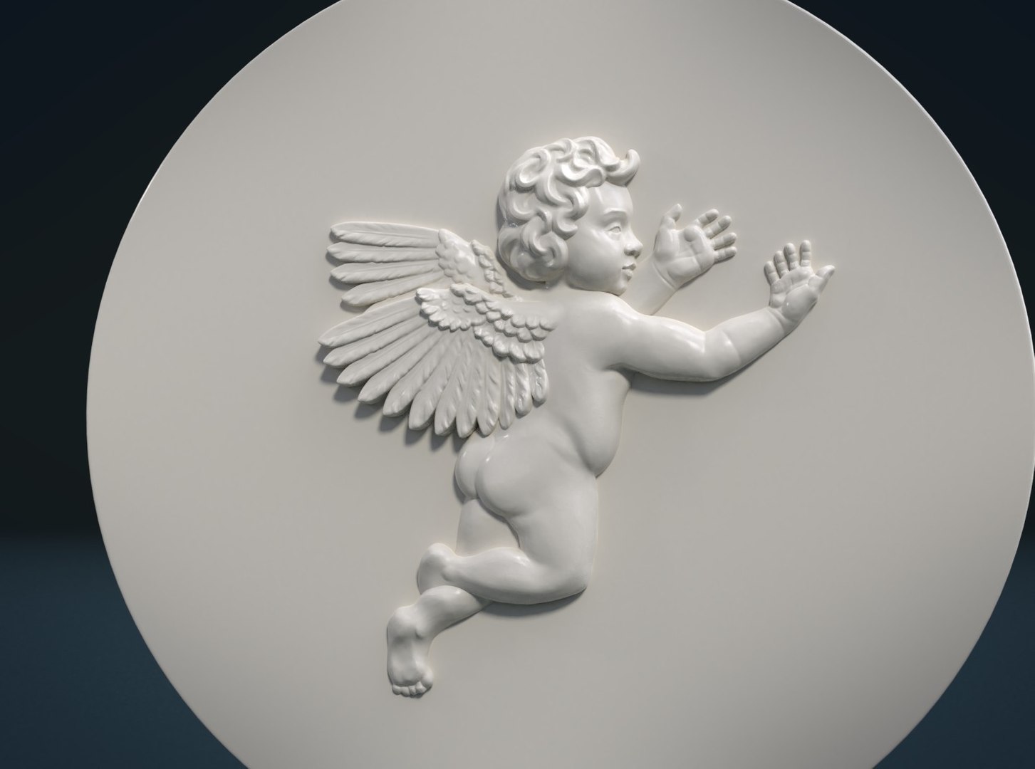 Cherub Relief Model - TurboSquid 1301625