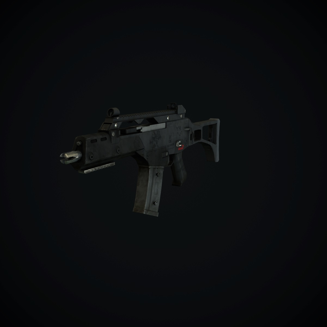 Ready G36c Gun 3d Model