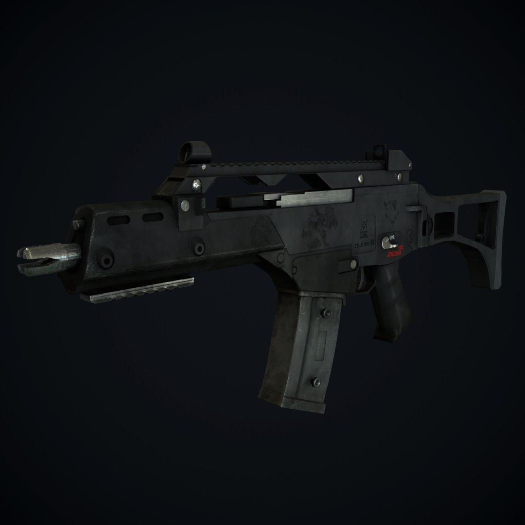 Ready G36c Gun 3d Model