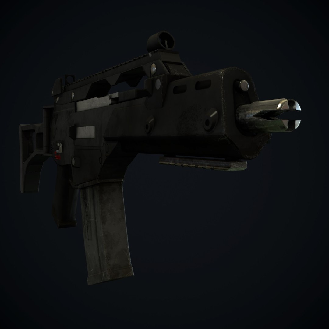 Ready G36c Gun 3d Model