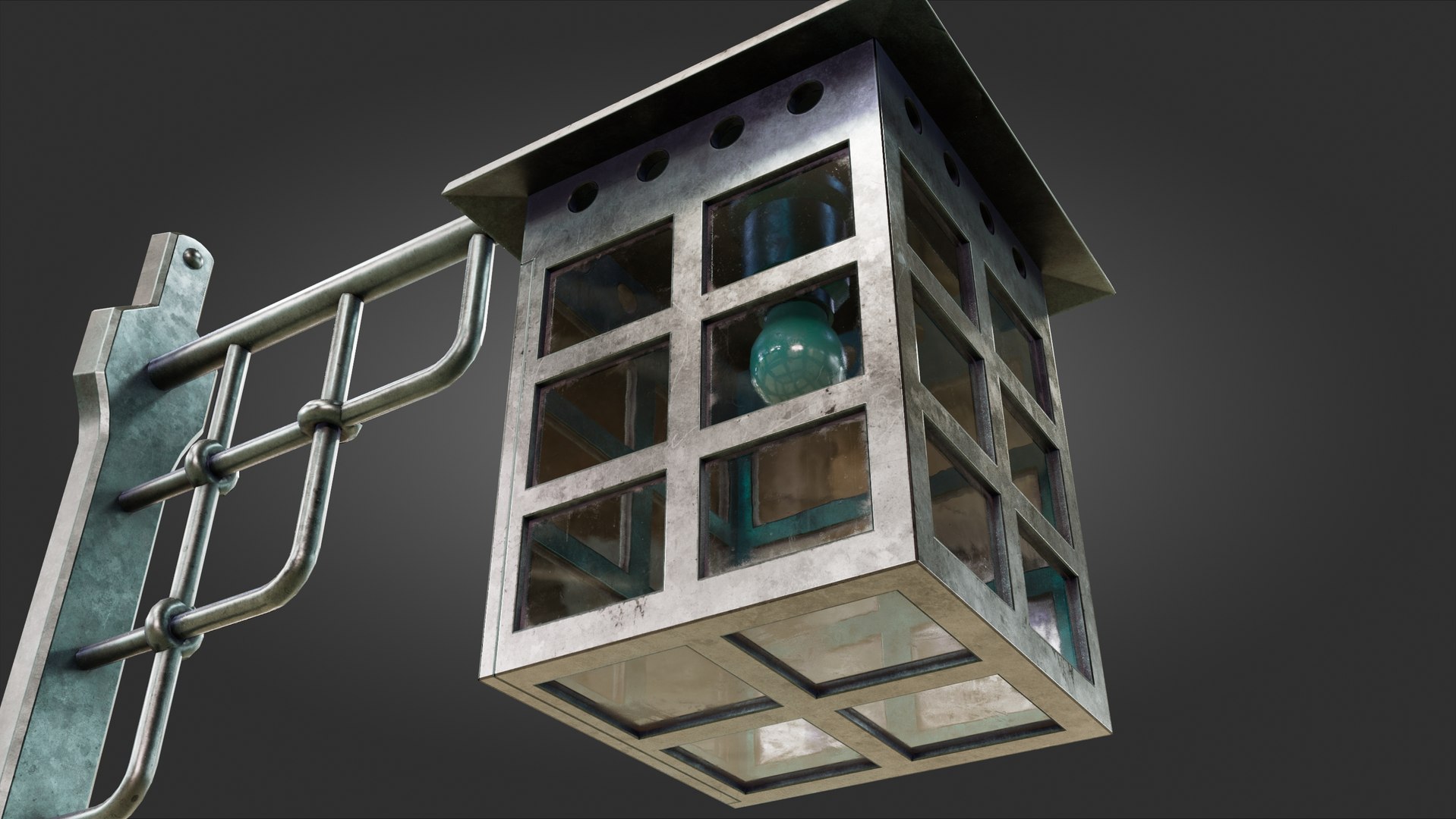 Antique Zinc Entrance Lamp Model - TurboSquid 1815915