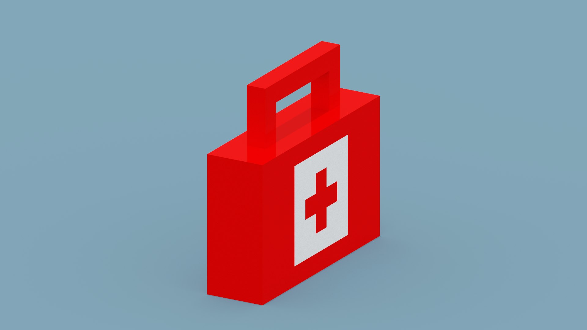 Voxel Medkit 3D Model - TurboSquid 2010318