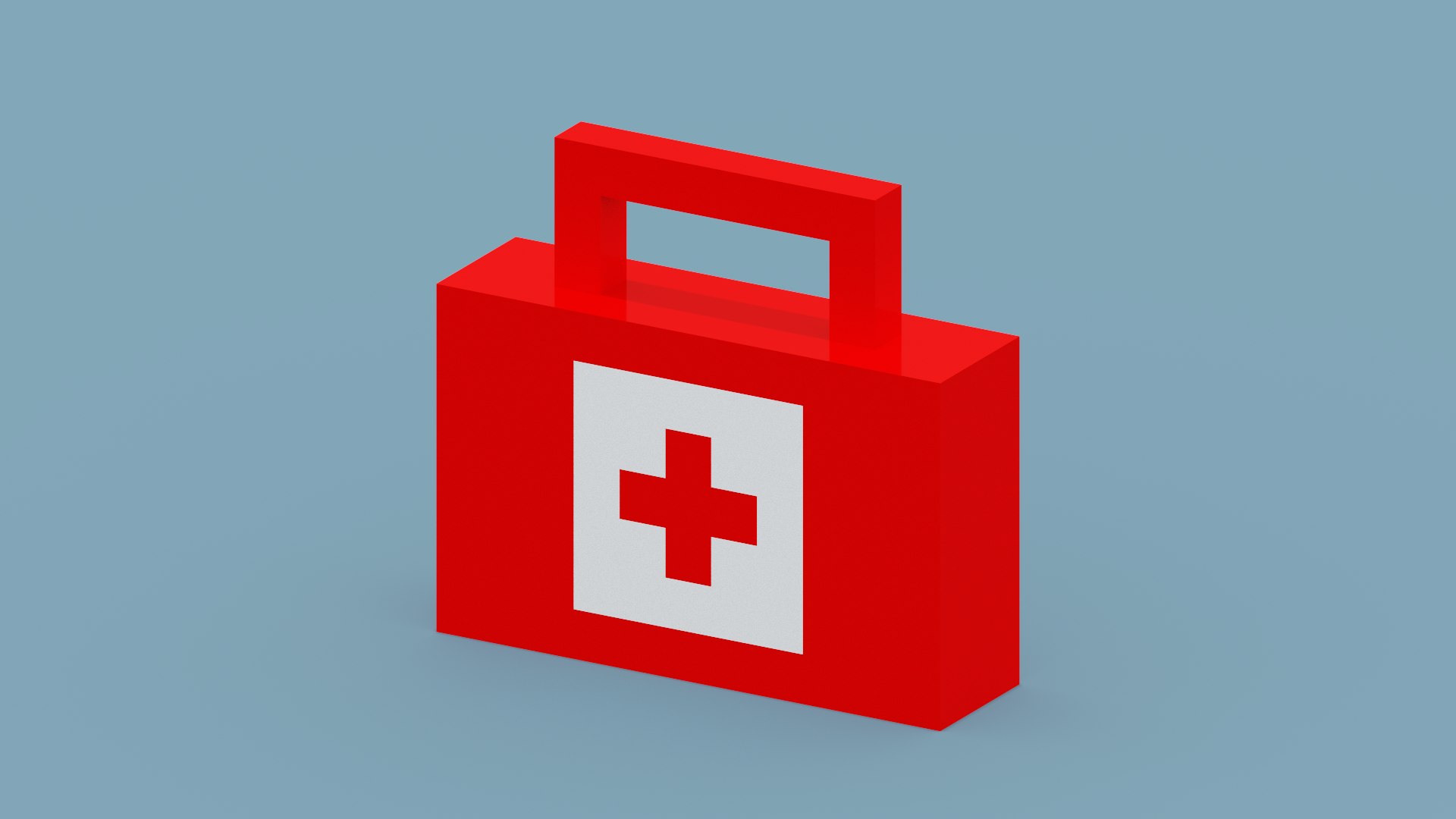 Voxel Medkit 3D Model - TurboSquid 2010318