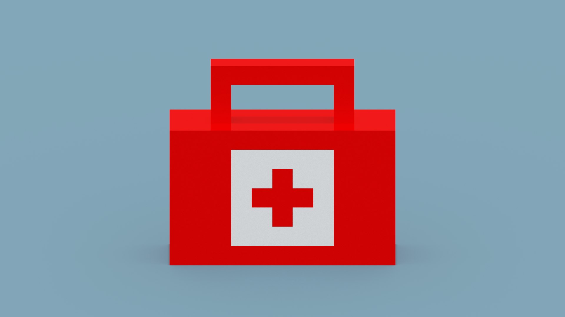 Voxel Medkit 3D Model - TurboSquid 2010318