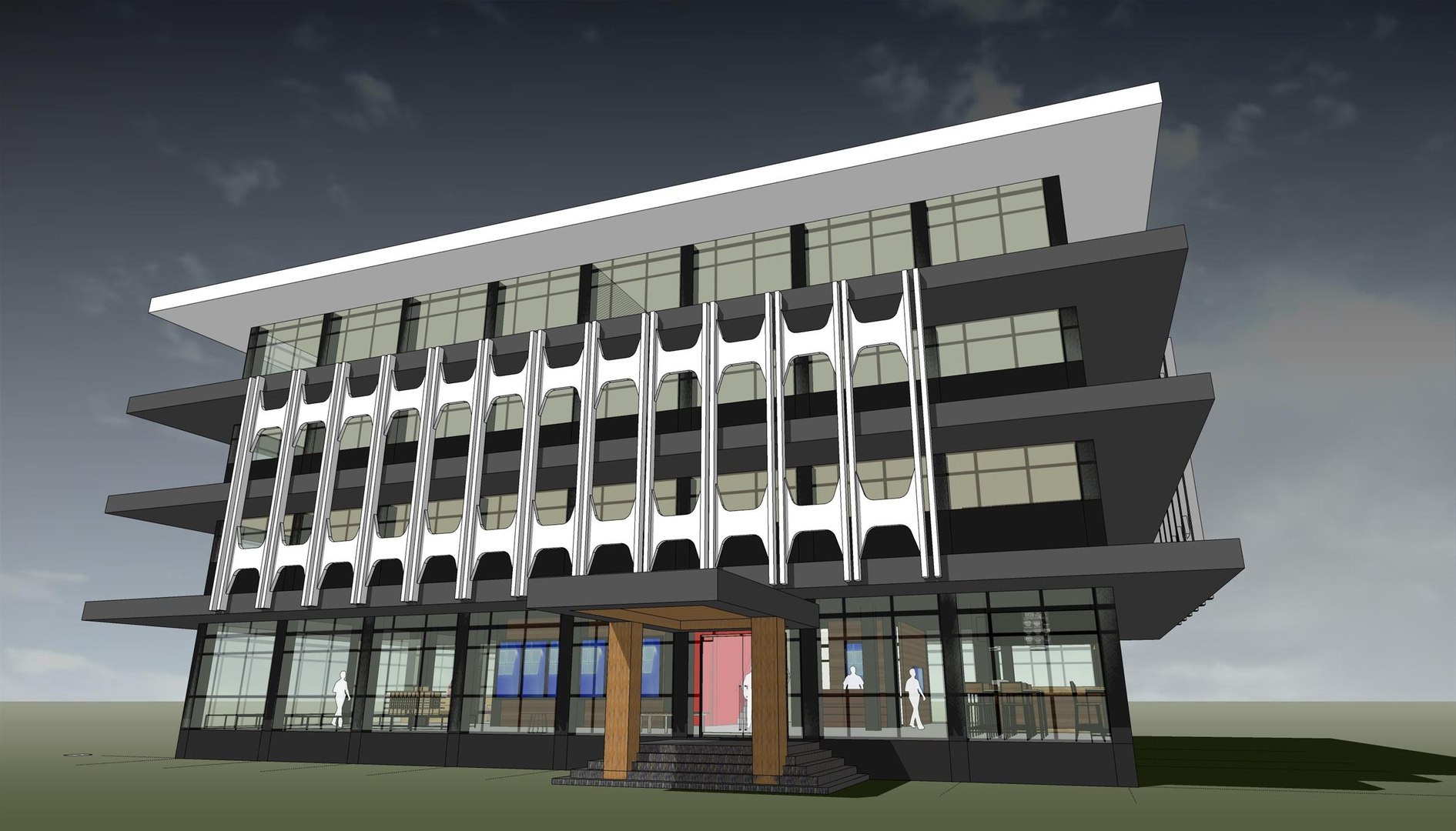 Old Office Building 3D Model - TurboSquid 1915566