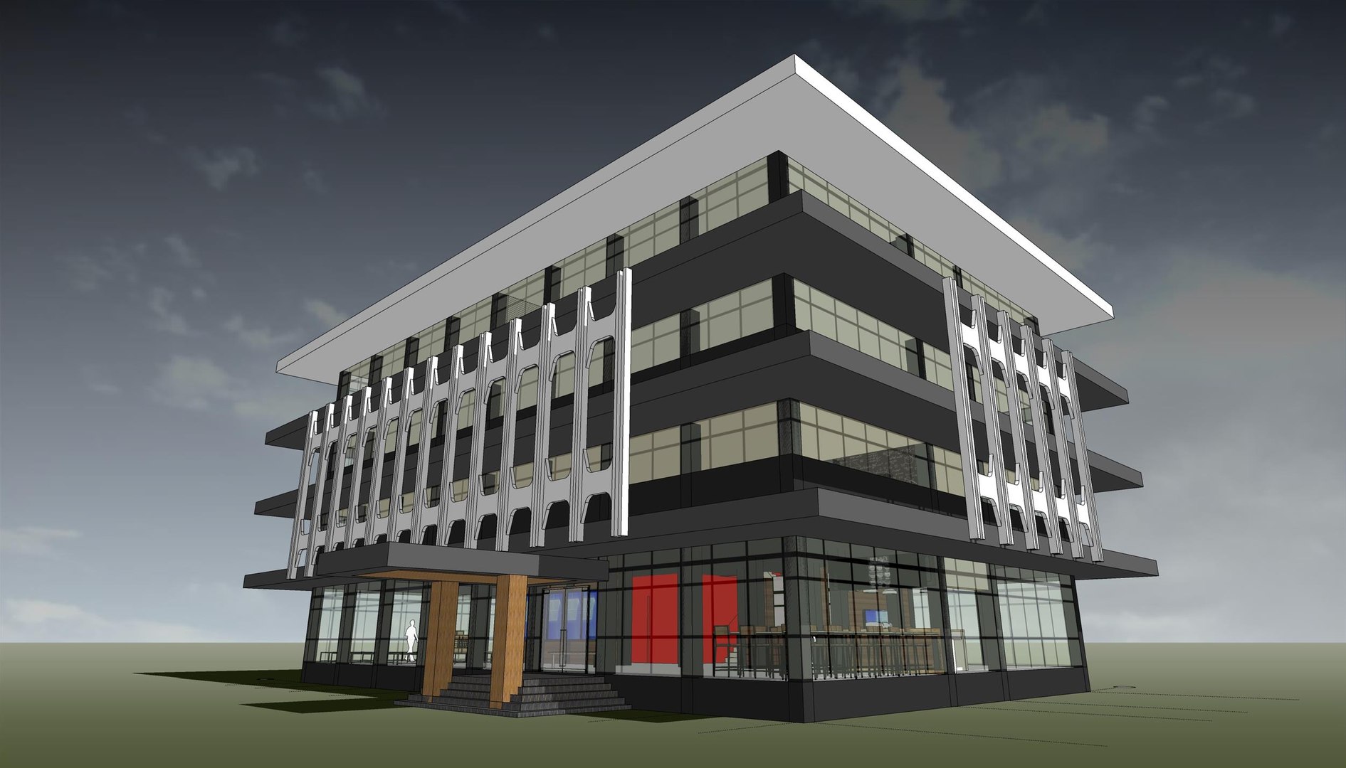 Old Office Building 3D Model - TurboSquid 1915566