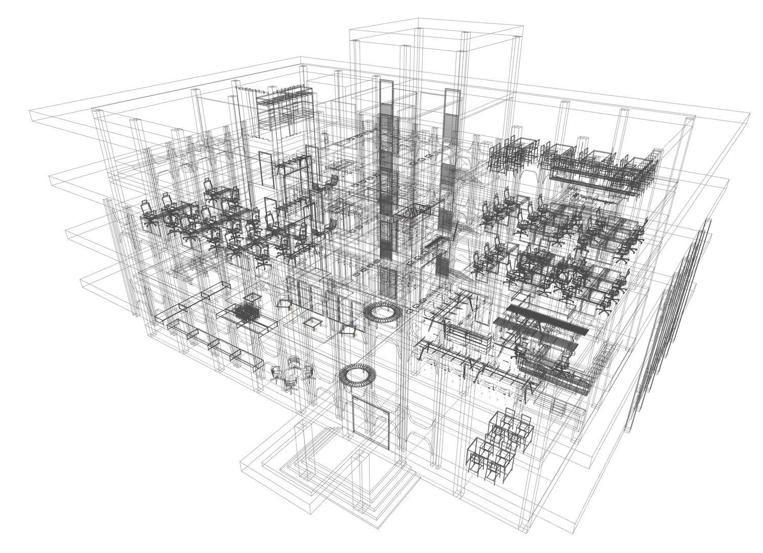 Old office building 3D model - TurboSquid 1915566