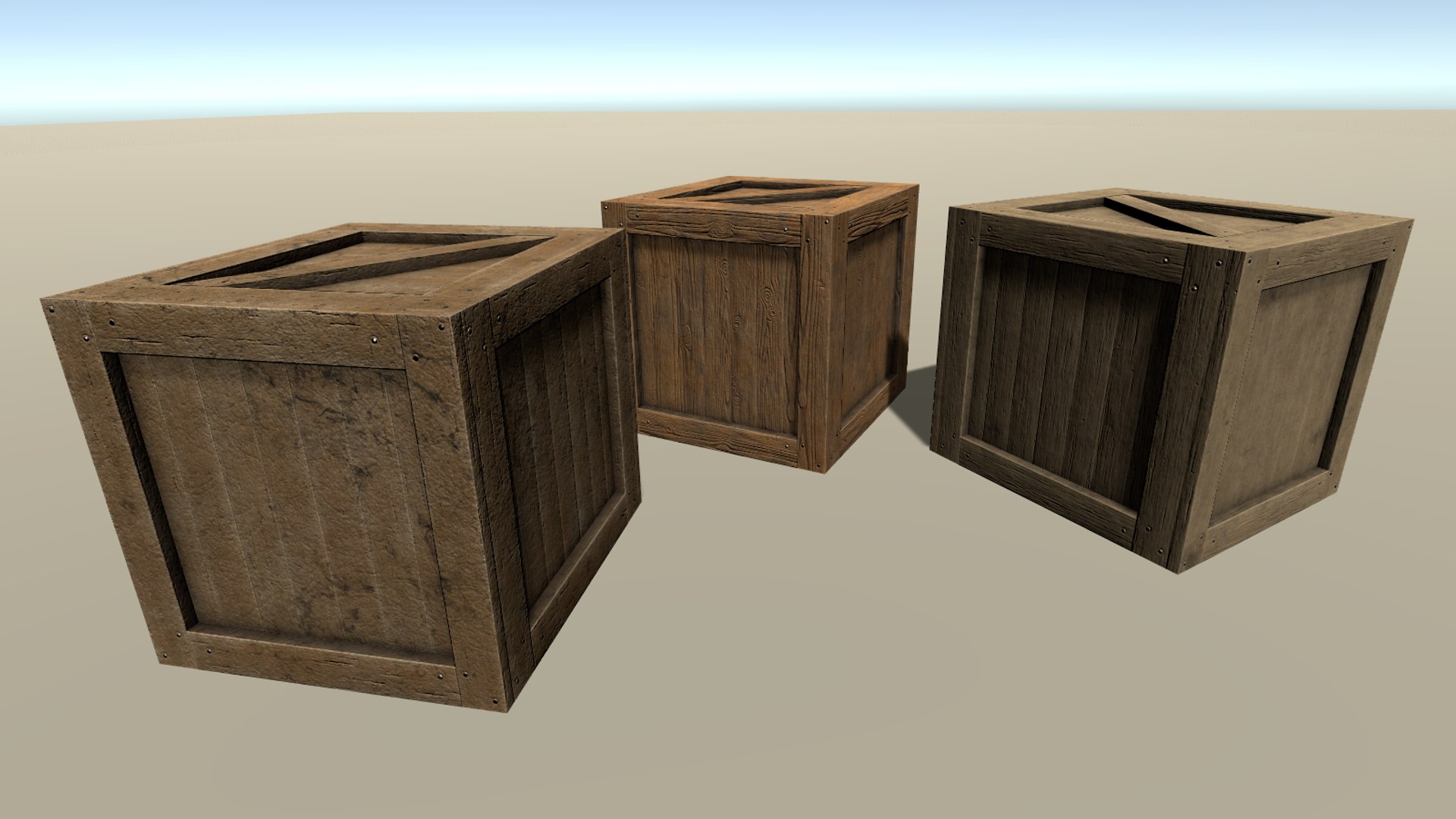 Pbr Wooden Box Model - TurboSquid 1605247