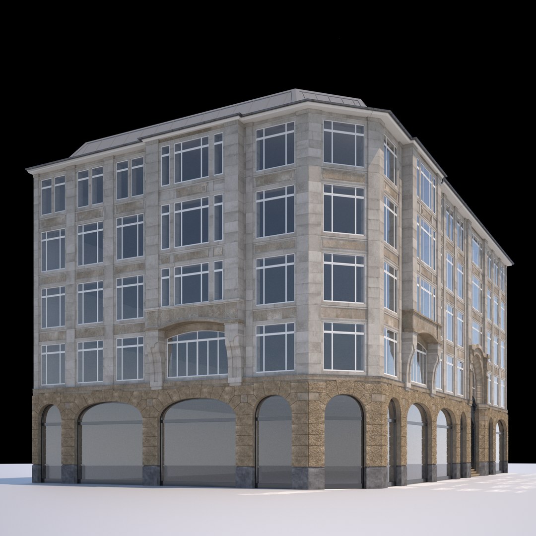 Classic Office Building 3d X