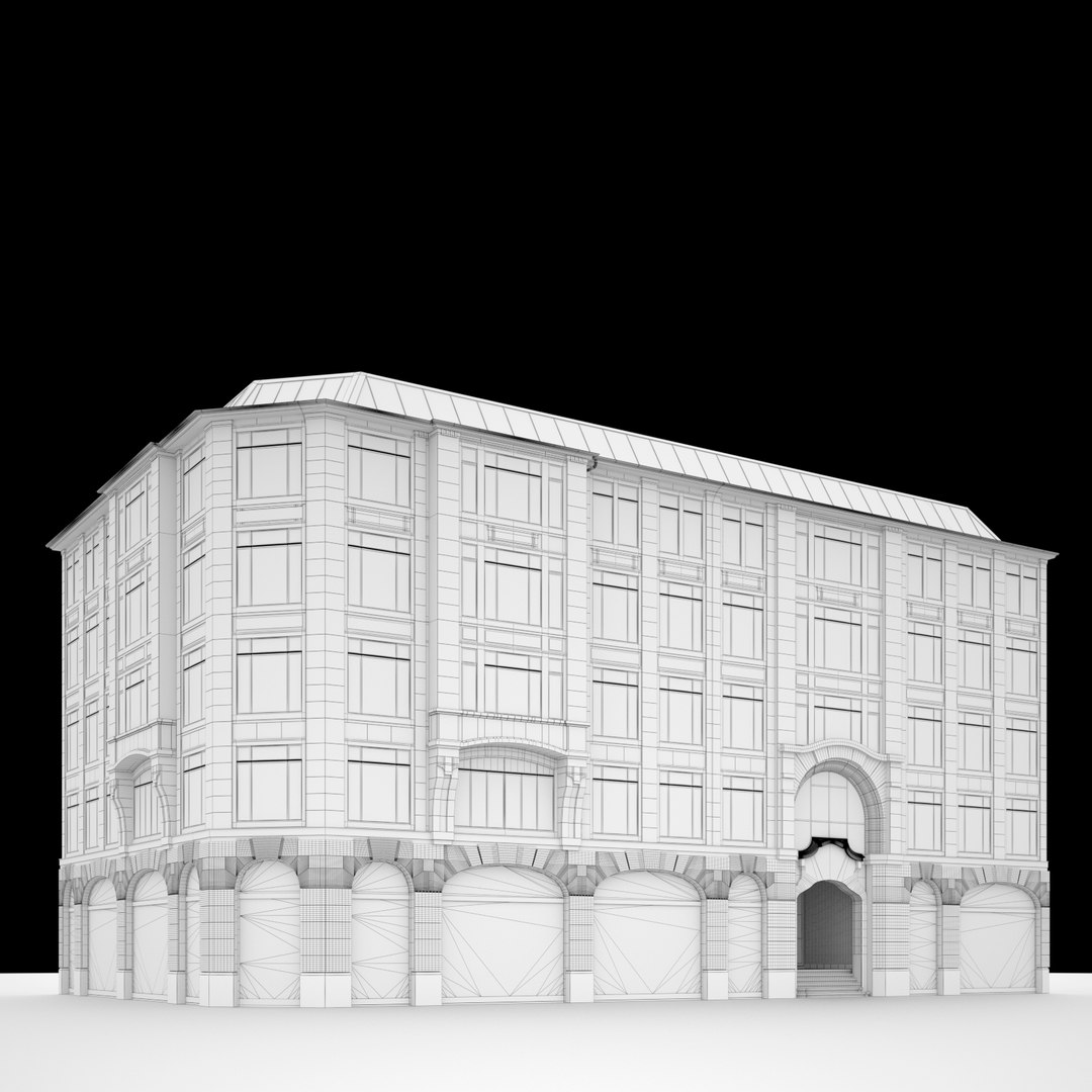 Classic Office Building 3d X