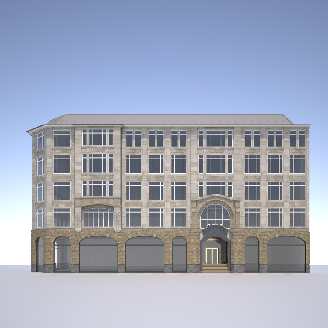 classic office building 3d x