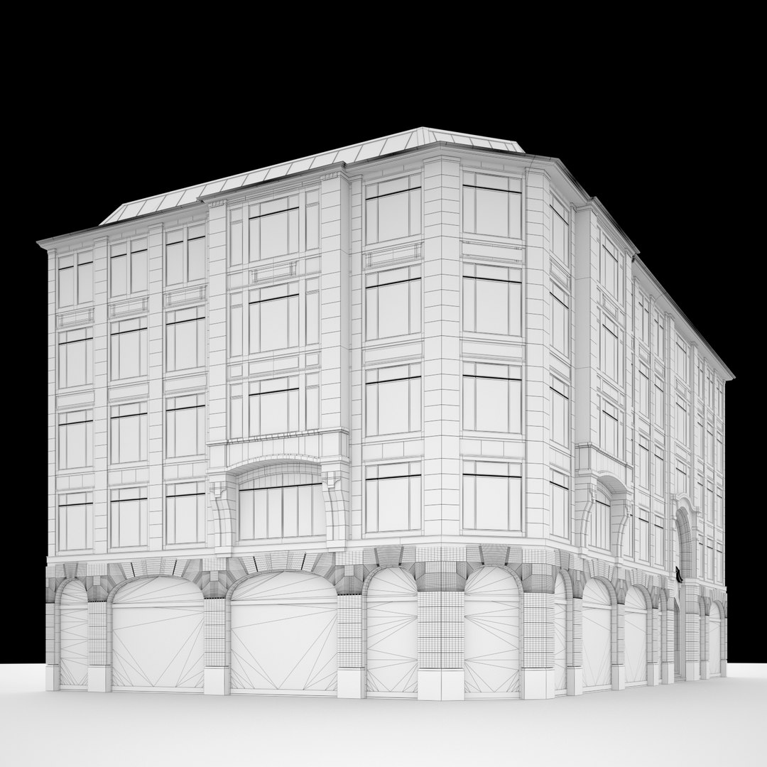 Classic Office Building 3d X