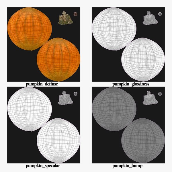 3ds pumpkin photorealistic