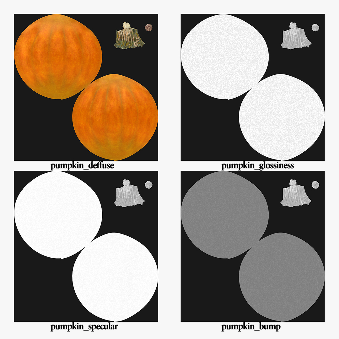 3ds pumpkin photorealistic