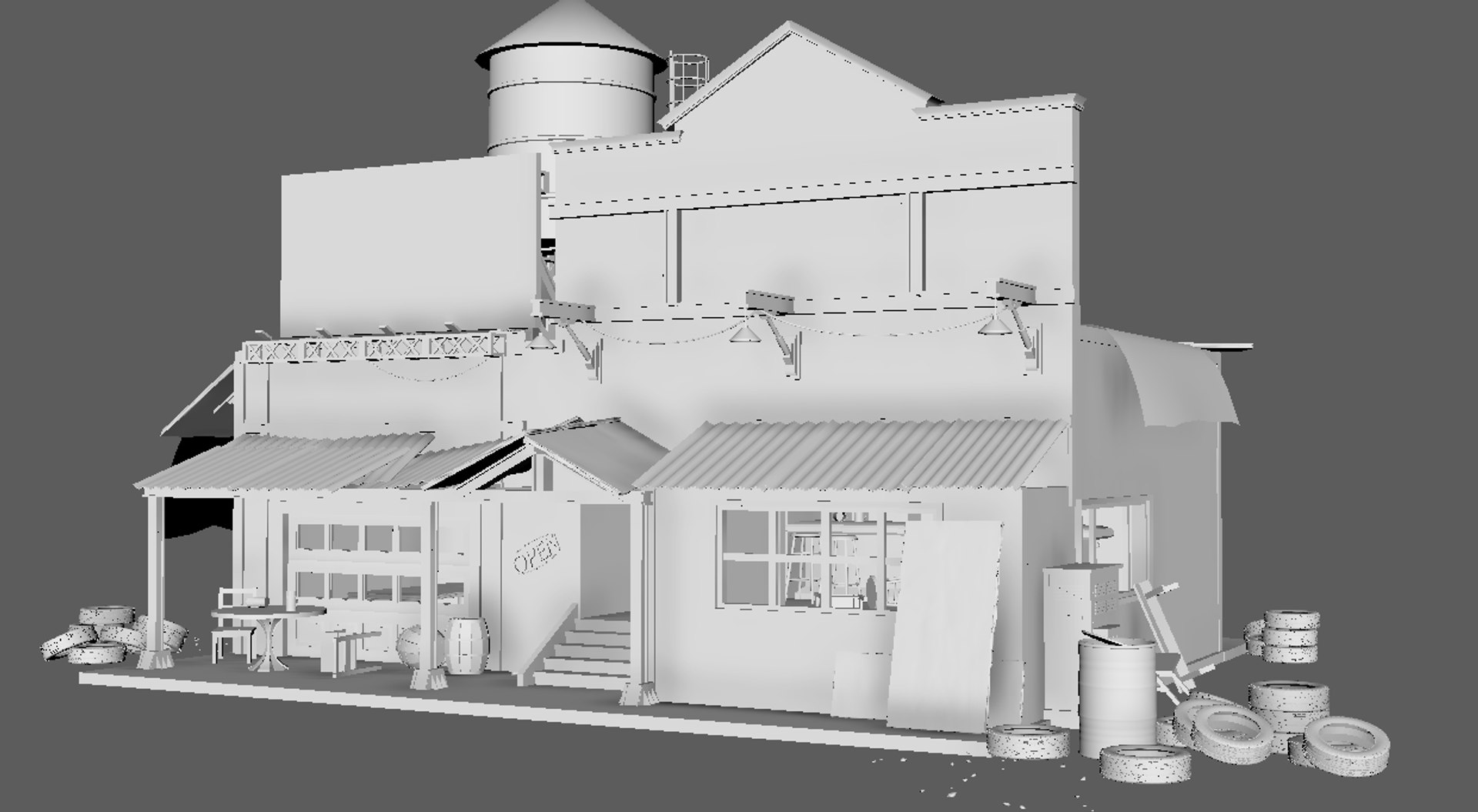 Buildings Desert 3D Model - TurboSquid 1372461