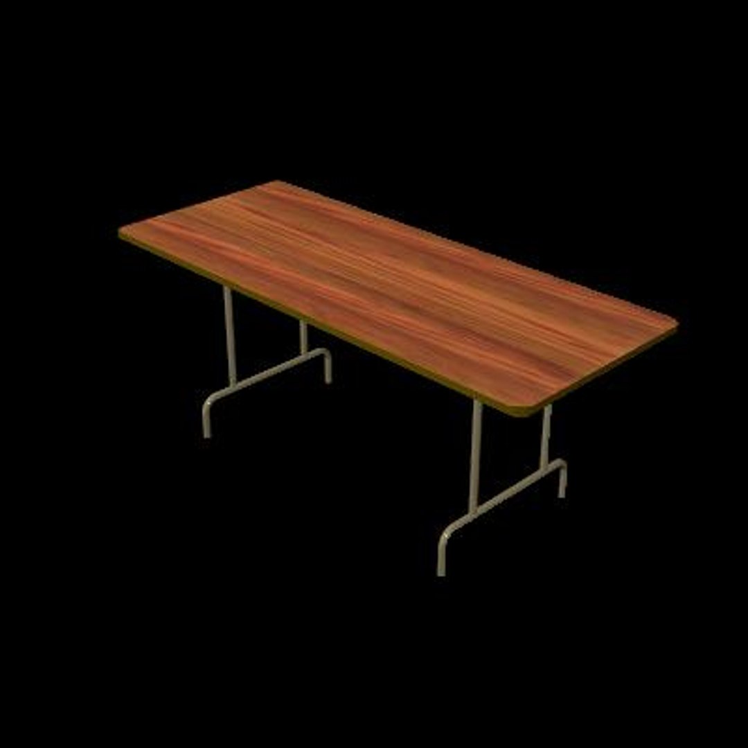 3d Model Of Folding Table