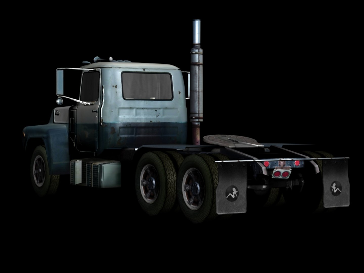 Mack R Semi Sig 3d 3ds