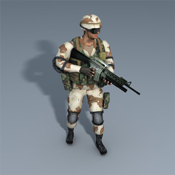 ranger desert 3d model