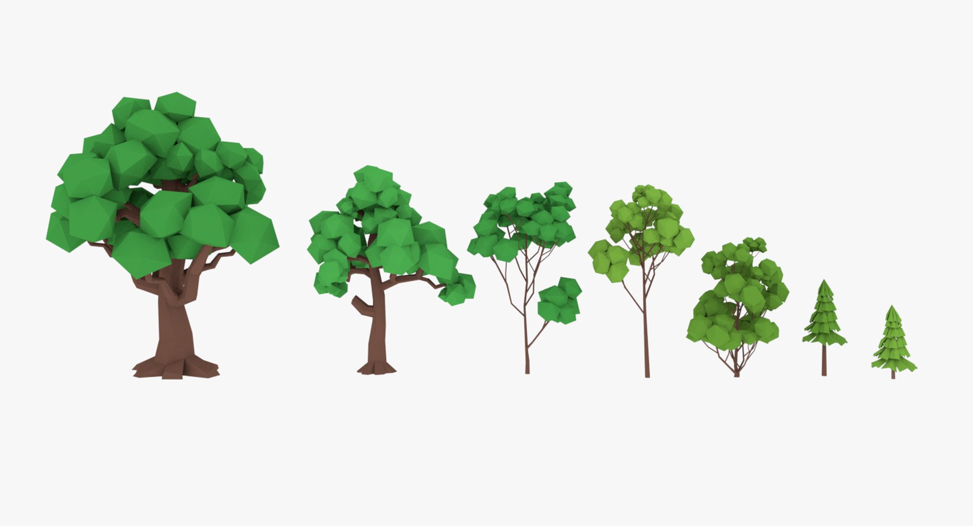 3D Trees Cartoon Toon Model - TurboSquid 1179122