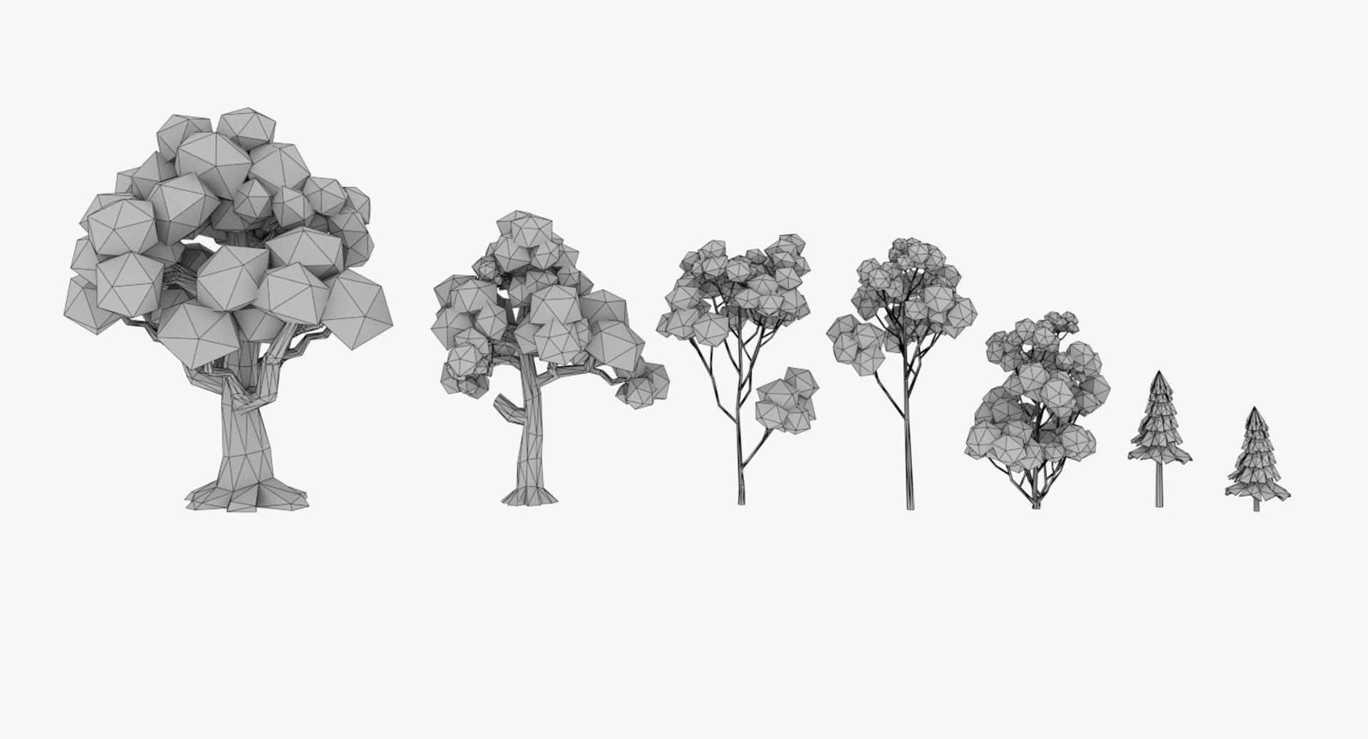 3D Trees Cartoon Toon Model - TurboSquid 1179122